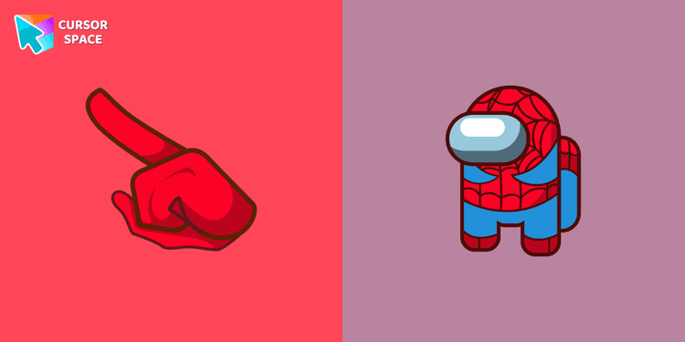 Custom Cursor Among Us Spider-Man Character For Chrome - Cursor Pack ...